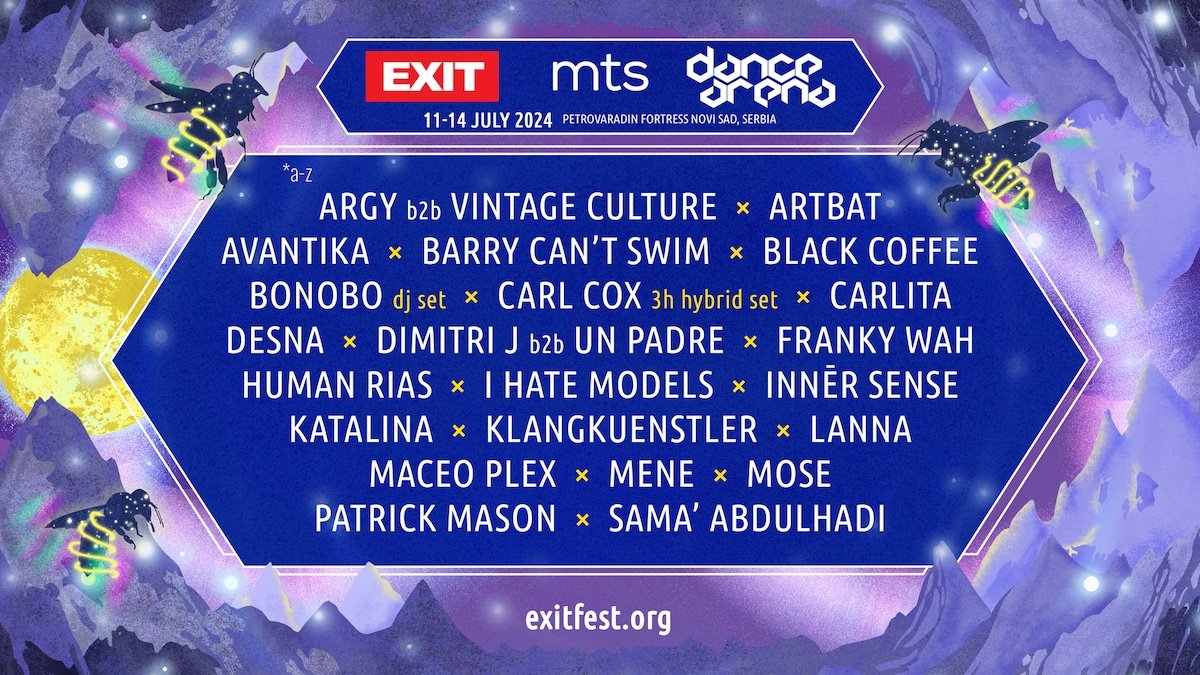mts Dance Arena di EXIT: la line up definitiva