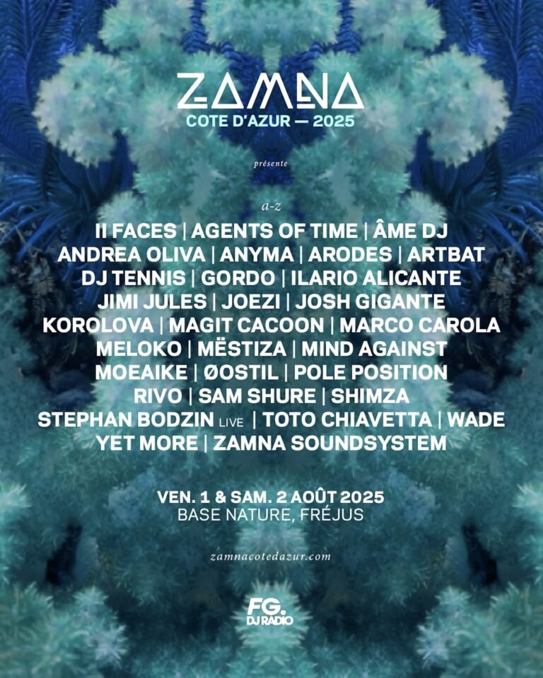 Zamna Festival Côte d’Azur 2025: la line-up